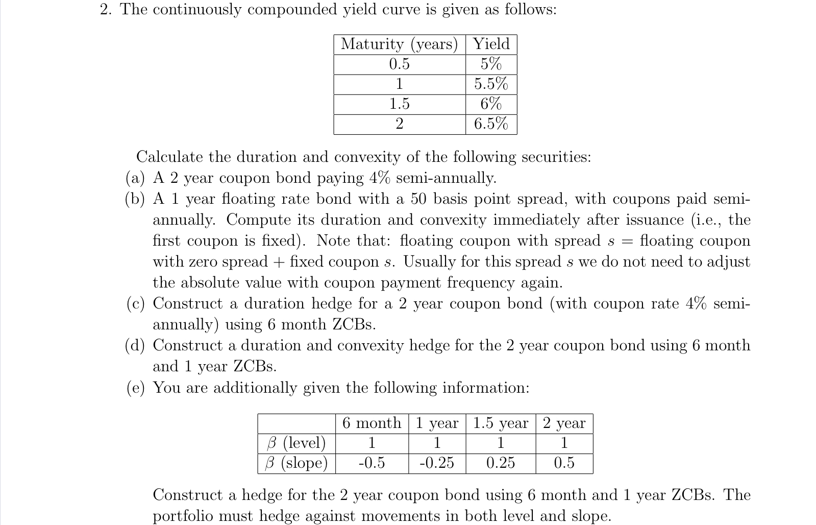 The continuously compounded yield curve is given as | Chegg.com