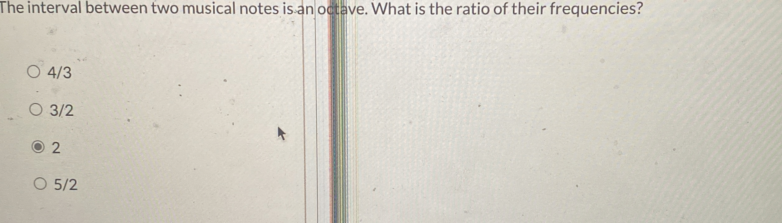 Solved The interval between two musical notes is an octhve. | Chegg.com