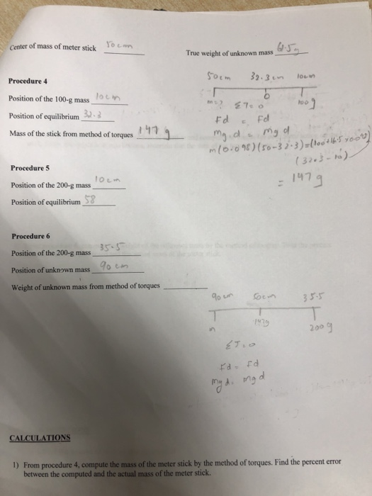 Solved Need help to find the weight of unknown mass for | Chegg.com