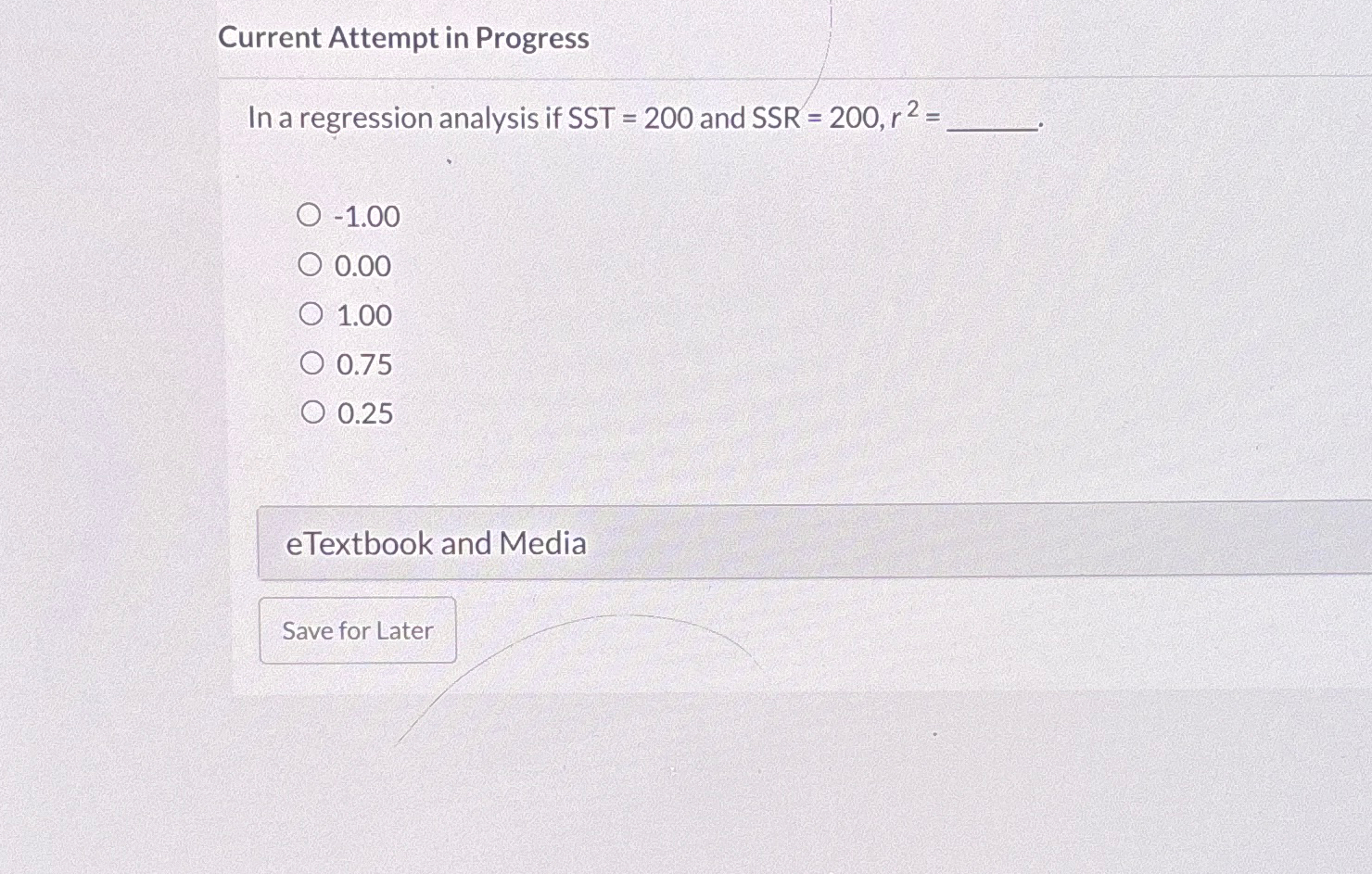 Solved Current Attempt In Progressin A Regression Analysis