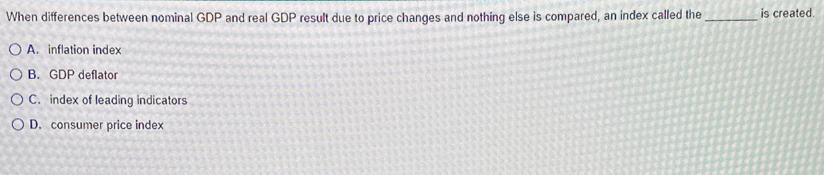 Solved When differences between nominal GDP and real GDP | Chegg.com