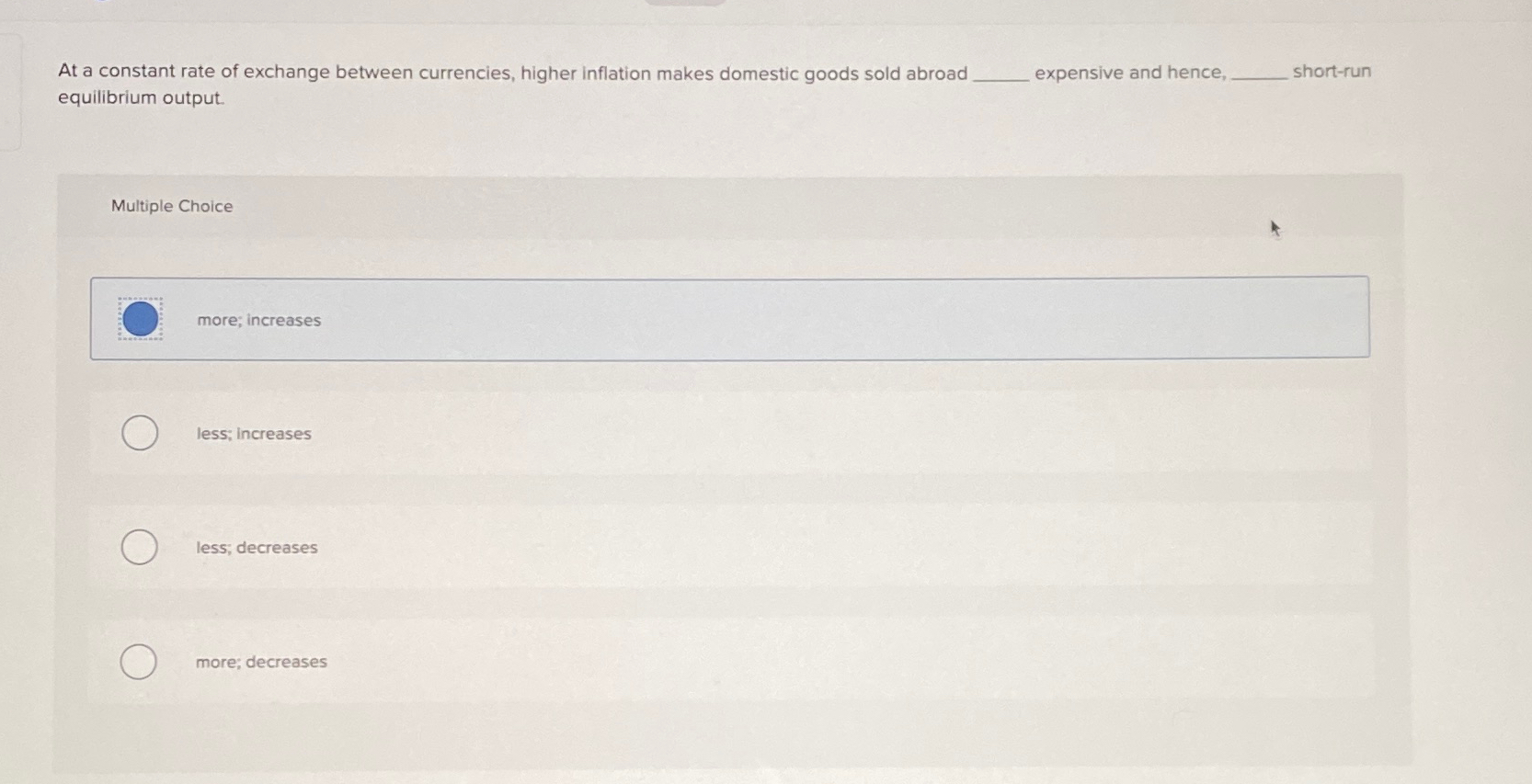 Solved At a constant rate of exchange between currencies, | Chegg.com
