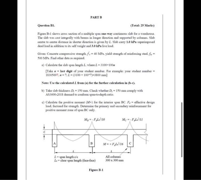 Solved Question B1. (Total: 25 Marks) Figure B-1 shows cross | Chegg.com