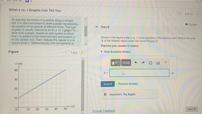 Solved *** 19 What x vs. t Graphs Can Tell You To describe | Chegg.com