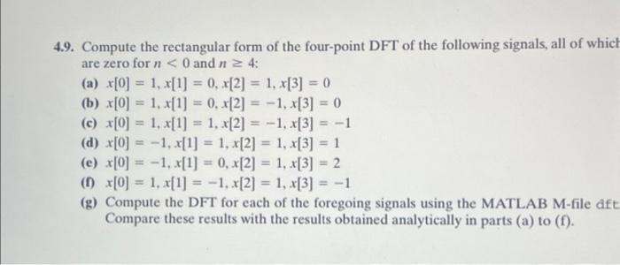 Solved 4.9. Compute the rectangular form of the four-point | Chegg.com