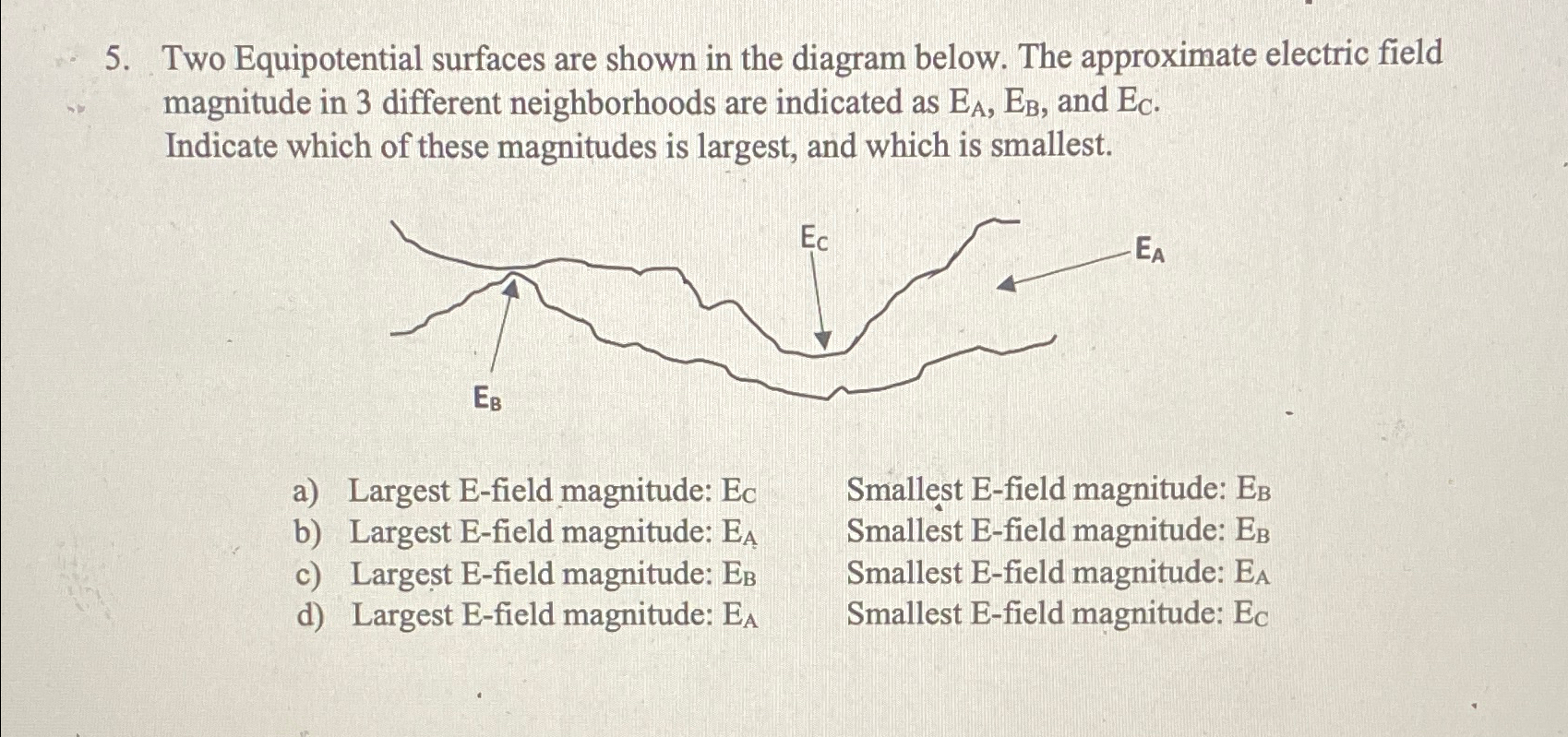 Two Equipotential surfaces are shown in the diagram | Chegg.com