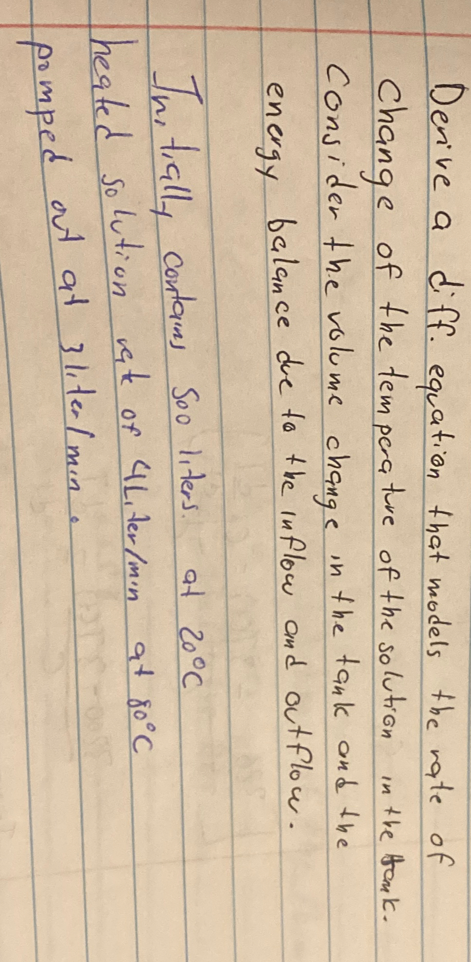 Solved Derive A Diff Equation That Models The Rate Of 5787