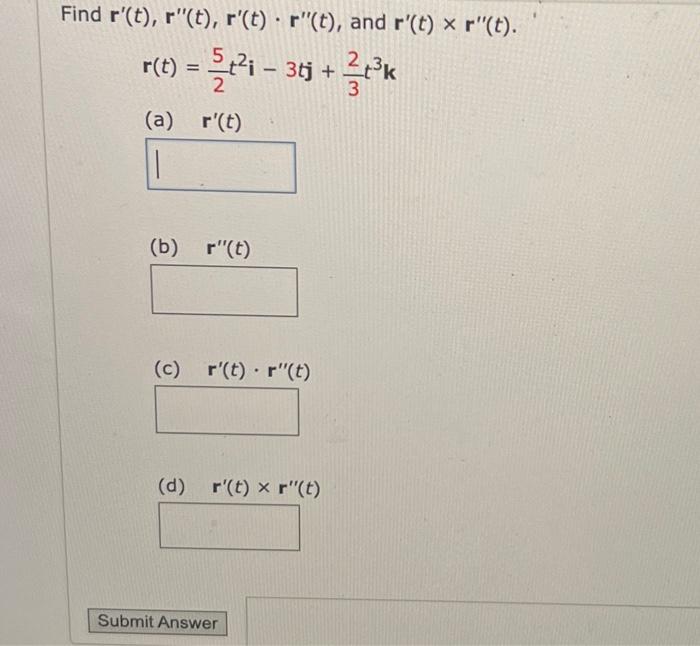 Solved Find \\( \\mathbf{r}^{\\prime}(t), | Chegg.com