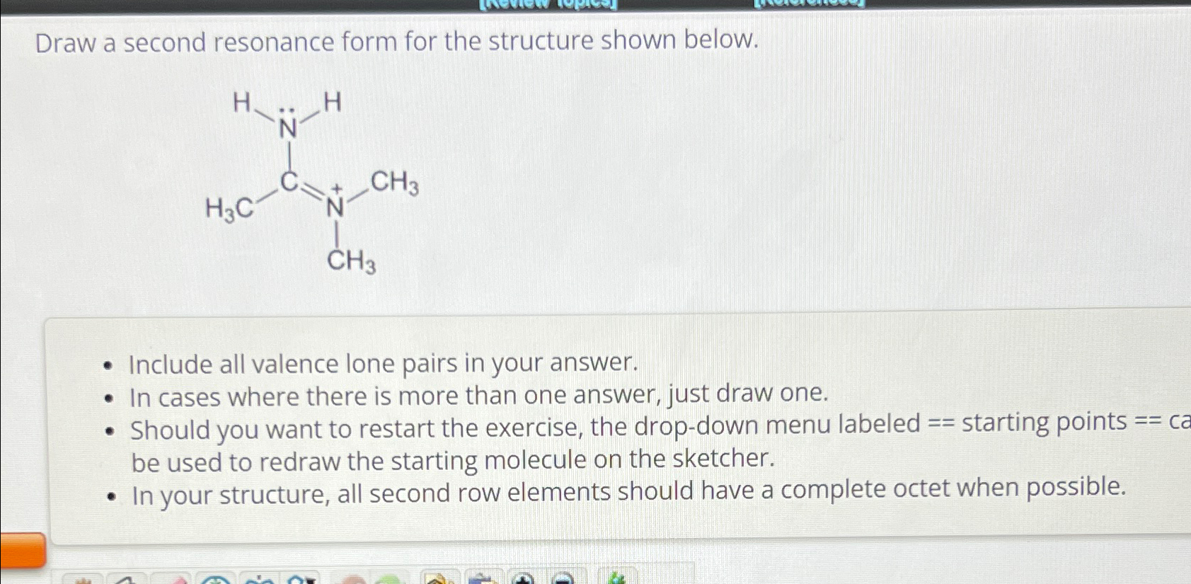 Solved Draw a second resonance form for the structure shown | Chegg.com