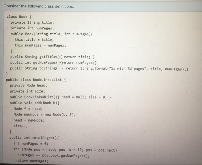 Solved Consider the following class definitions: class Book | Chegg.com