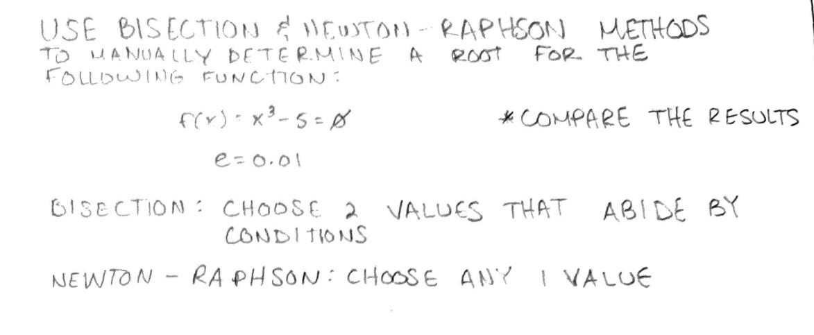 Solved USE BISECTION CUSTON - RAPHSON METHODS TO MANUALLY | Chegg.com