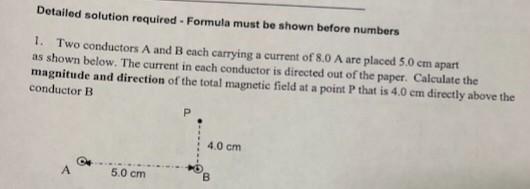 Solved Detailed solution required - Formula must be shown | Chegg.com