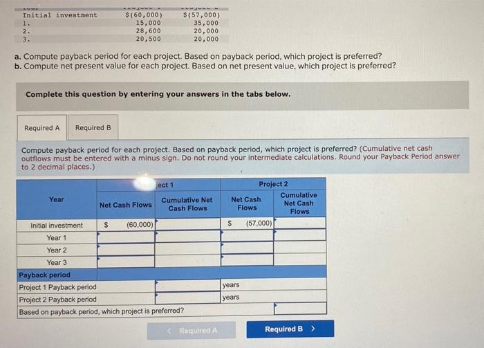 Solved Exercise 11-9 (Algo) Payback period; net present | Chegg.com