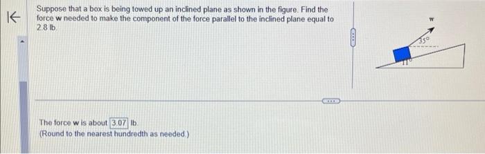 Solved Suppose that a box is being towed up an inclined | Chegg.com