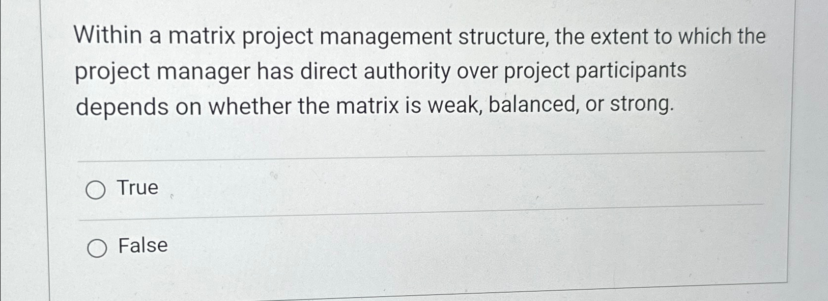 Solved Within a matrix project management structure, the | Chegg.com