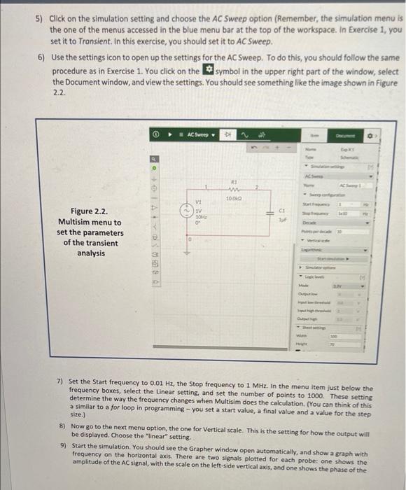Solved Exercise 2 - Investigating the frequency response of | Chegg.com