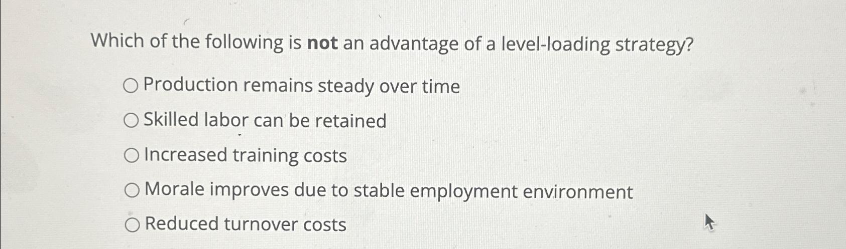 Solved Which of the following is not an advantage of a | Chegg.com