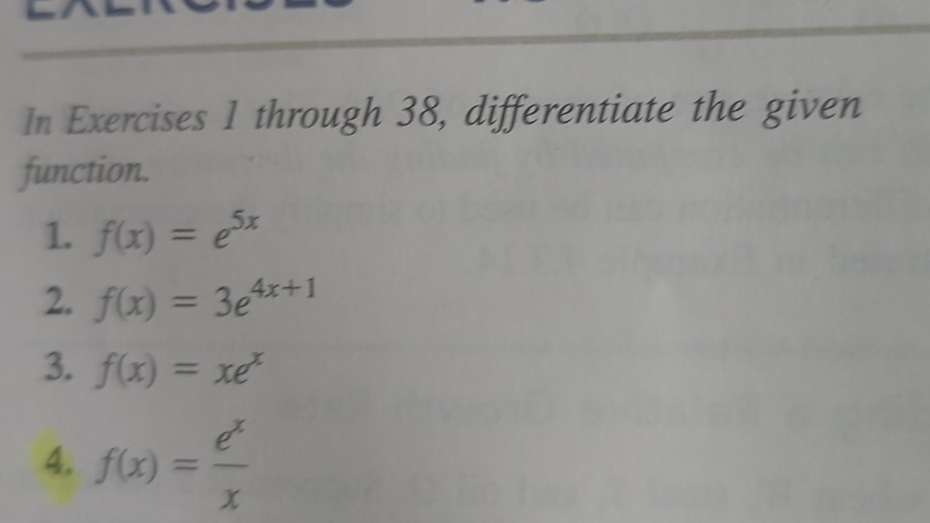 Solved In Exercises 1 ﻿through 38, ﻿differentiate the given | Chegg.com