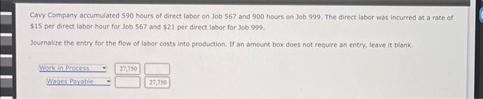Solved Journalize the entry for the flow of labor cost into | Chegg.com