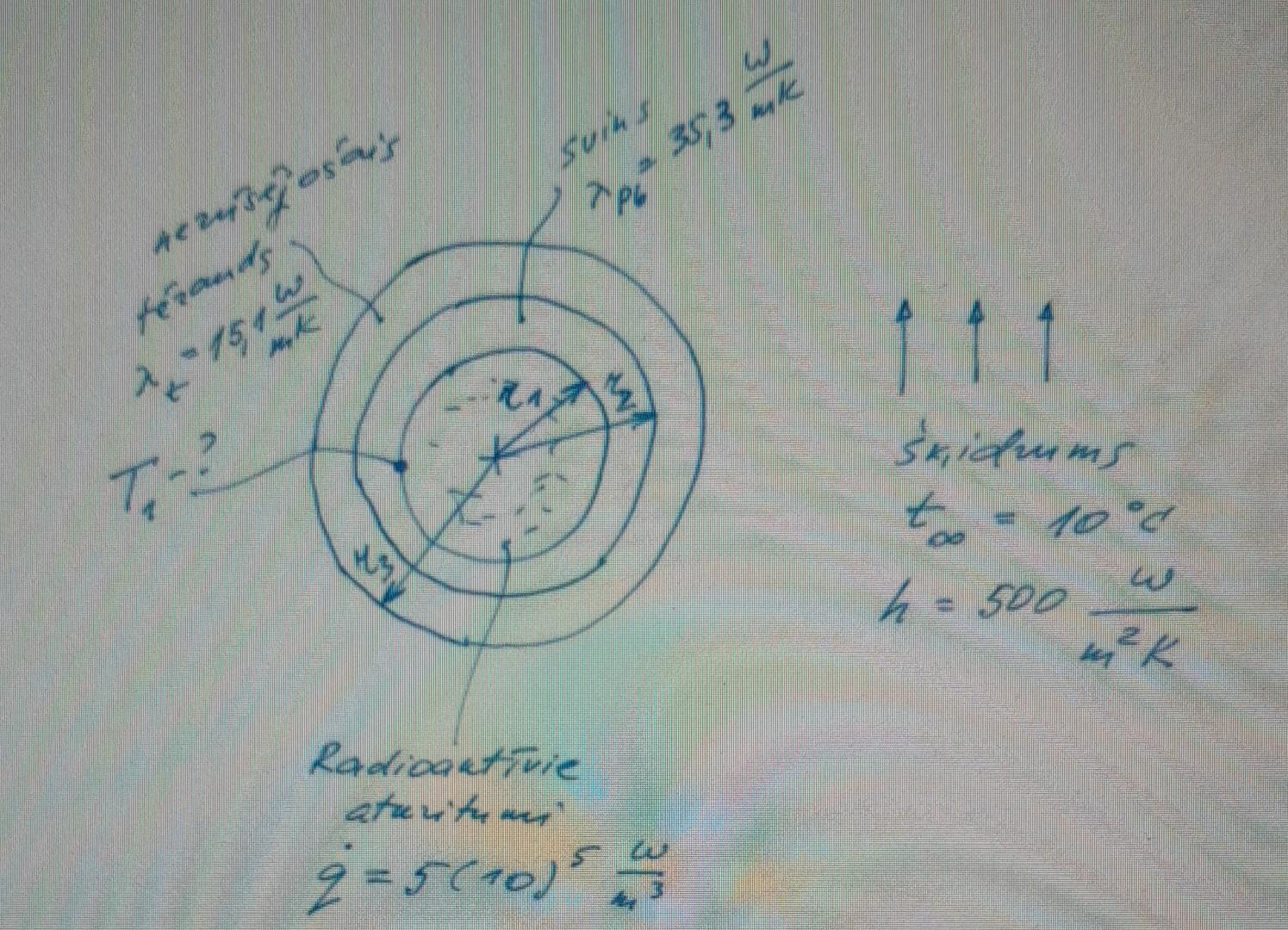 Solved please asap!! Task 3 A spherical container with a | Chegg.com