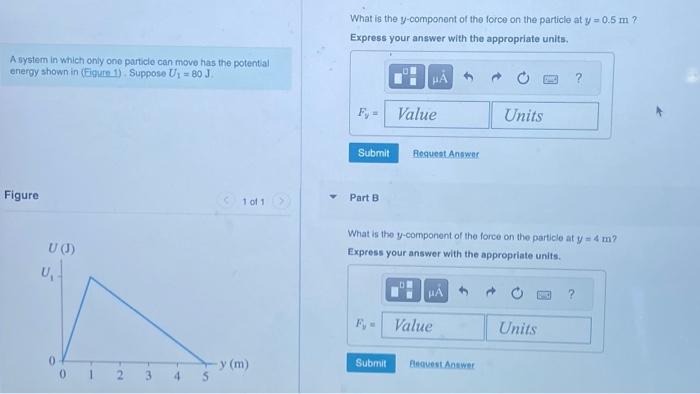 Solved A system in which only one particle can move has the | Chegg.com
