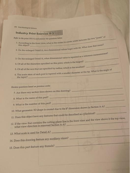 Solved Inclustry Print Exercise 9-2 Refer to fhe griat PR | Chegg.com
