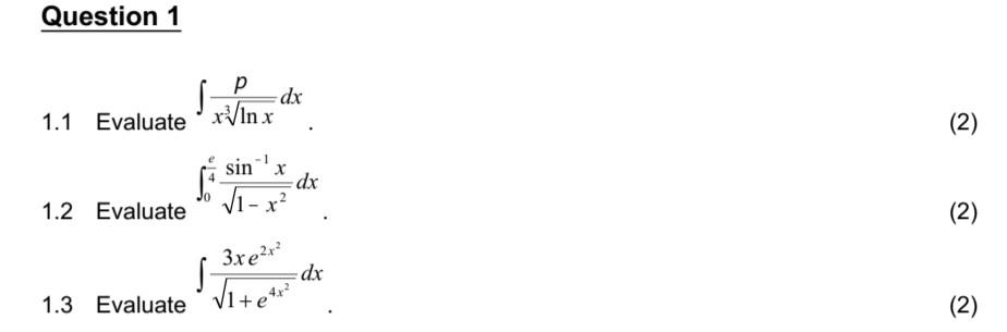 Solved \\( \\begin{array}{l}\\int \\frac{p}{x \\sqrt[3]{\\ln | Chegg.com