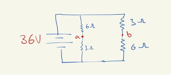 find the potential difference between point a and b. | Chegg.com