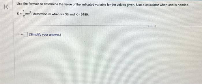 Solved Use the formula to determine the value of the | Chegg.com