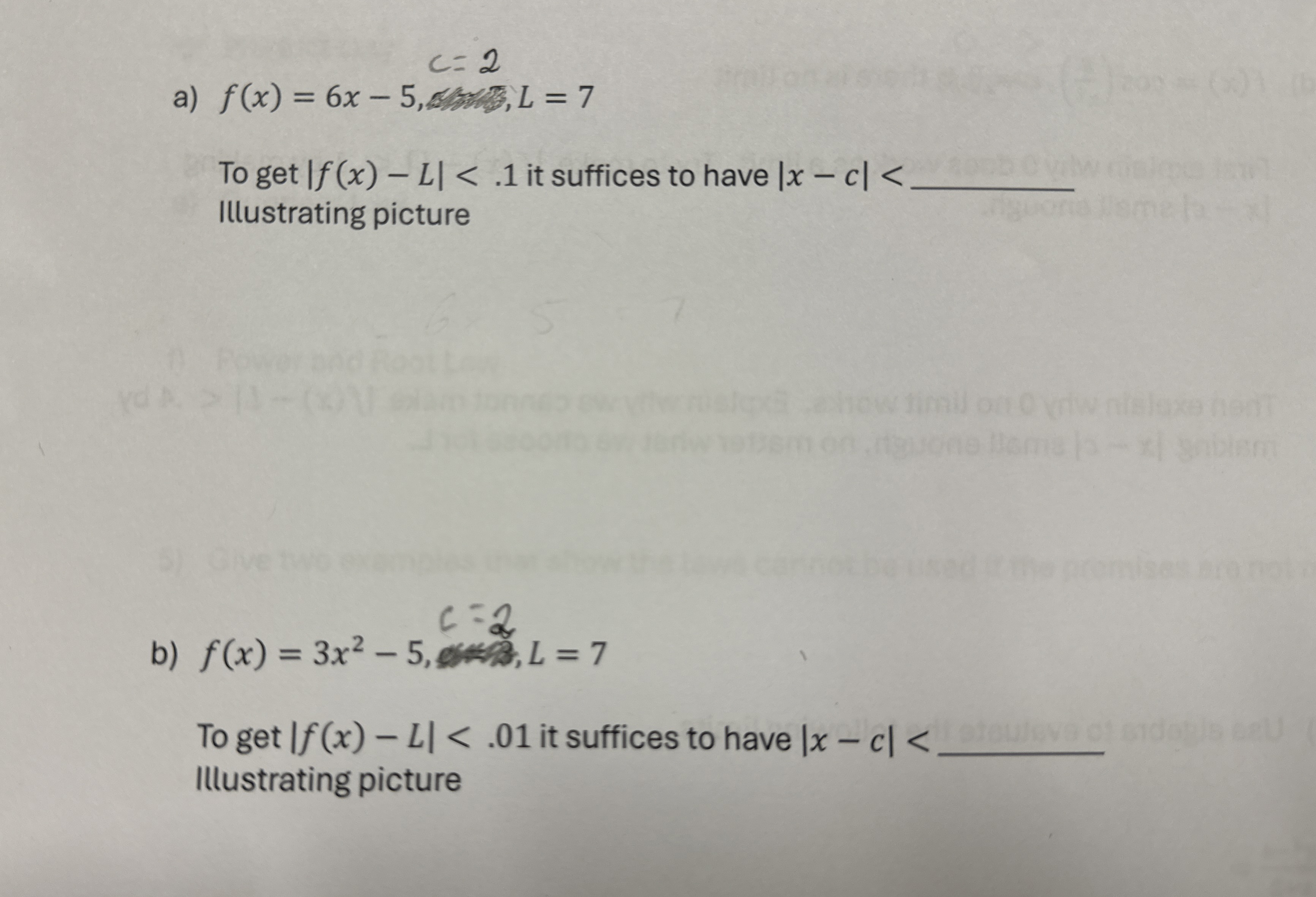 Solved C 2a F X 6x 5 L 7to Get F X L