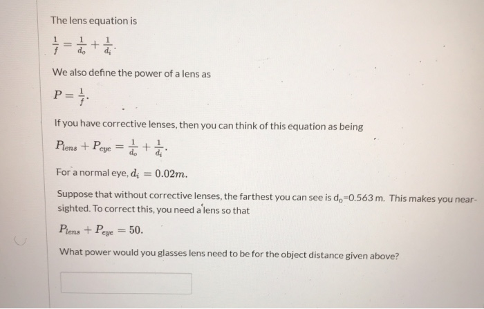 Solved The Lens Equation Is 1 2 1 2 1 2 We Also Chegg solved-the-lens-equation-is-1-2-1-2-1-2-we-also-chegg