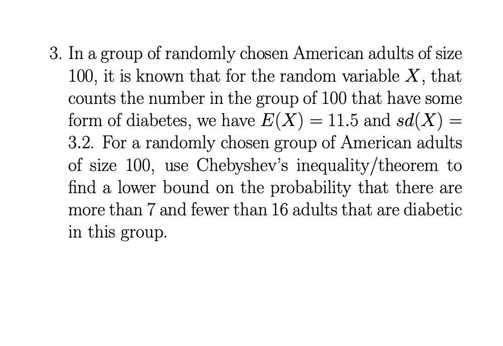 Solved In a group of randomly chosen American adults of | Chegg.com