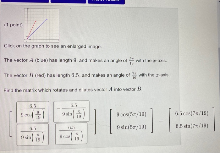 Solved (1 point) Click on the graph to see an enlarged | Chegg.com