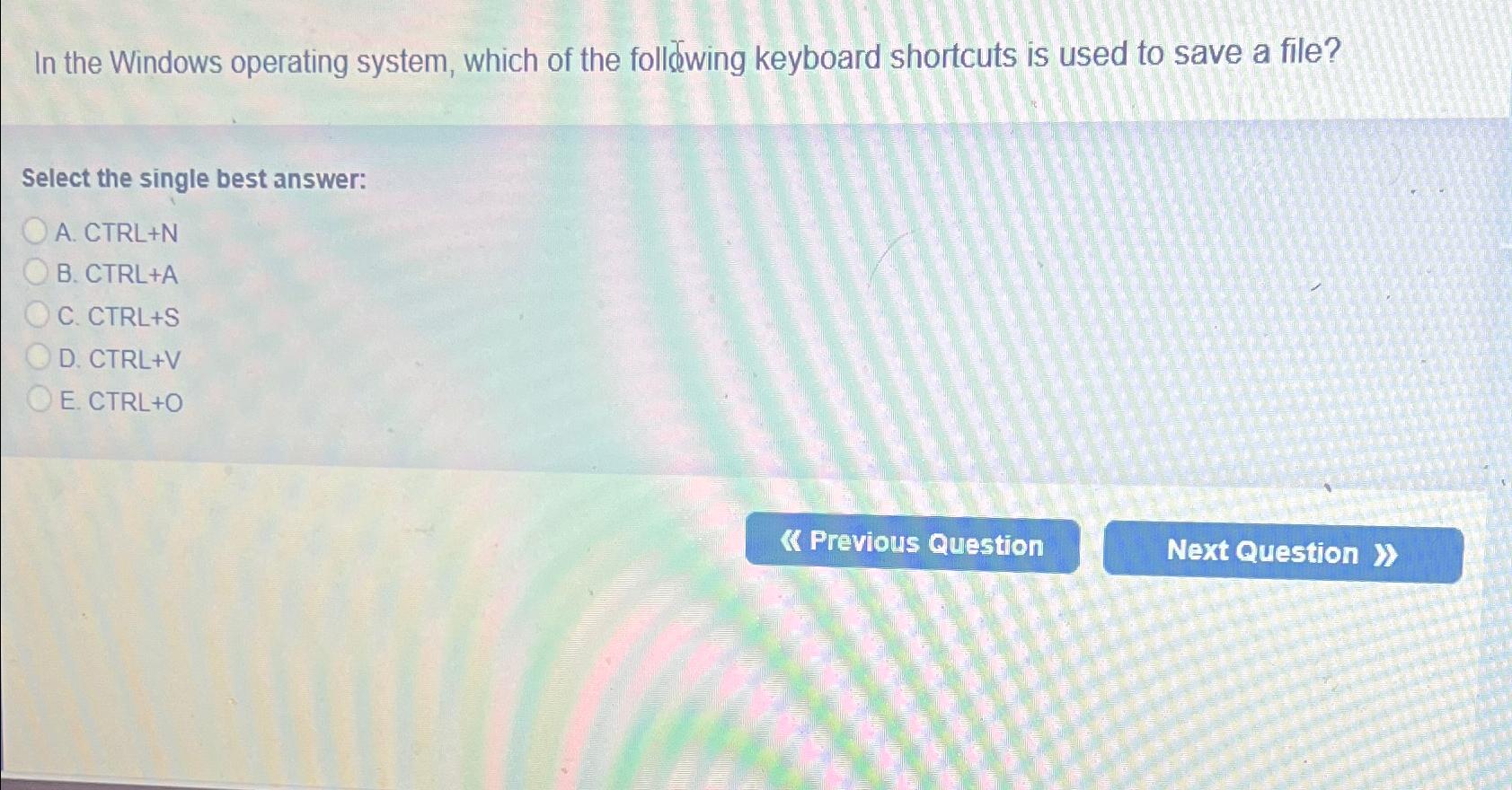 Solved In the Windows operating system, which of the | Chegg.com