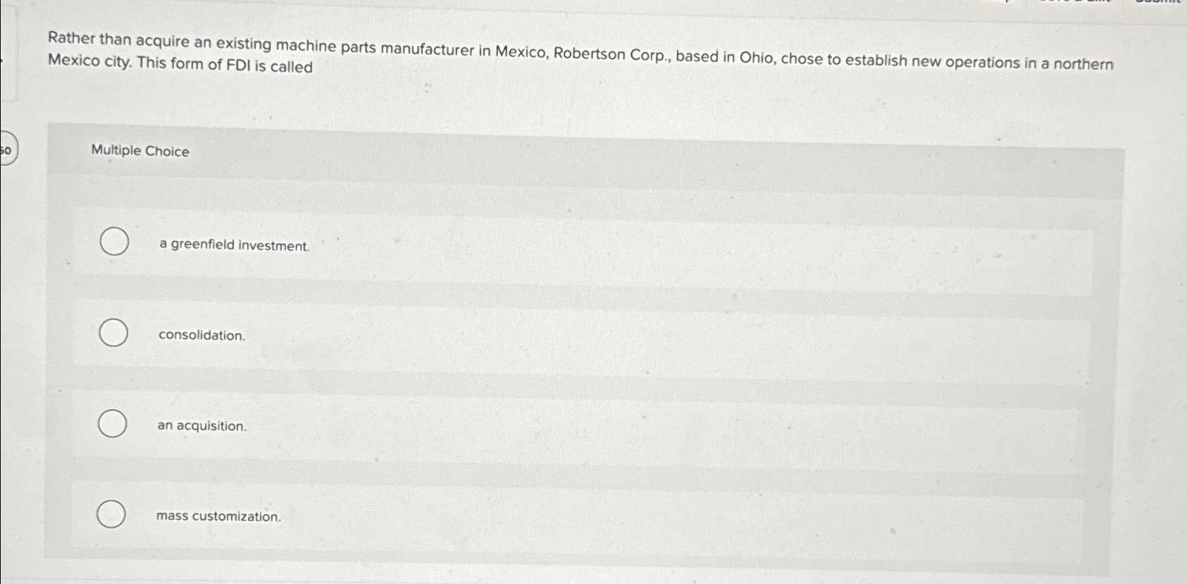 Solved Rather than acquire an existing machine parts | Chegg.com