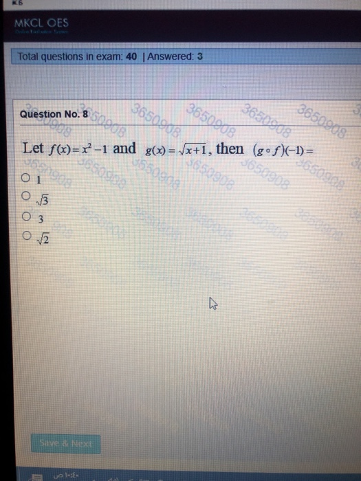 Solved MKCL OES Total questions in exam: 40 |Answered: 3 | Chegg.com