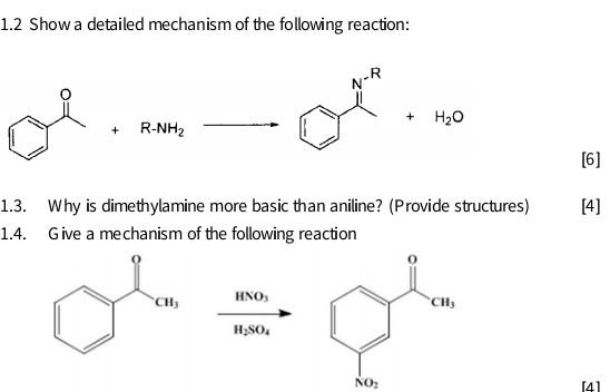Solved 1.2 Show a detailed mechanism of the following | Chegg.com