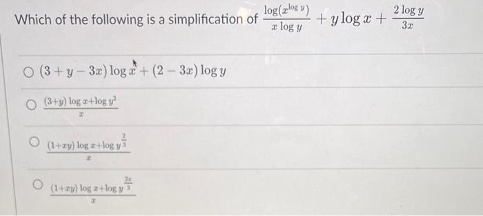 Solved Which of the following is a simplification of | Chegg.com