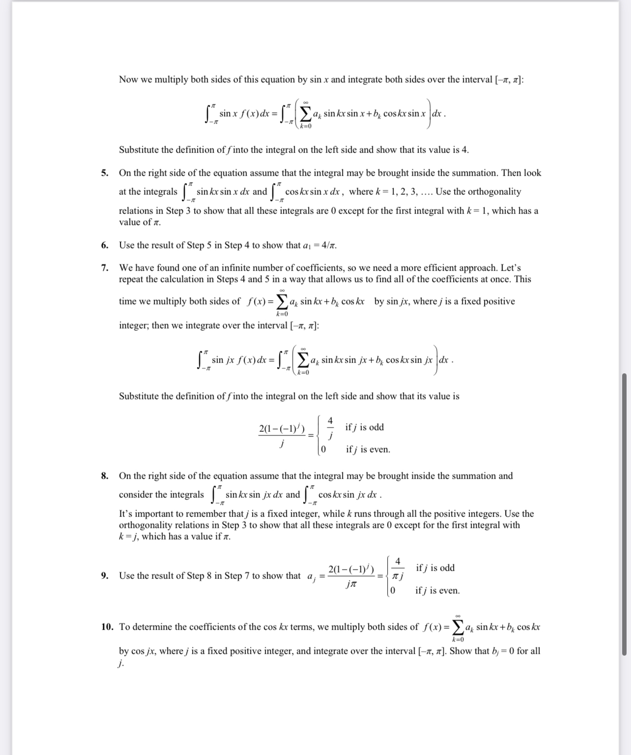 Question 9 ﻿pleaseNow we multiply both sides of this | Chegg.com