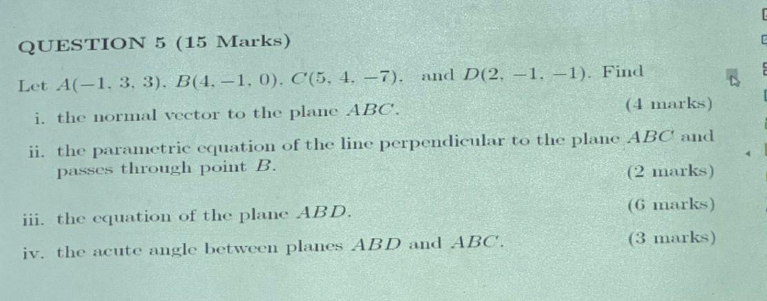Solved QUESTION 5 (15 Marks) Let | Chegg.com