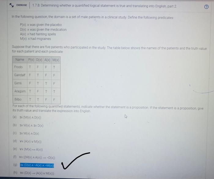 Solved EXERCISE 165. Converting a quantified expression to | Chegg.com