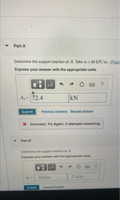 Solved Before the uniform distributed load is applied on the | Chegg.com