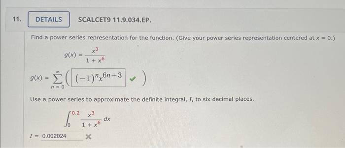 Solved Find a power series representation for the function. | Chegg.com