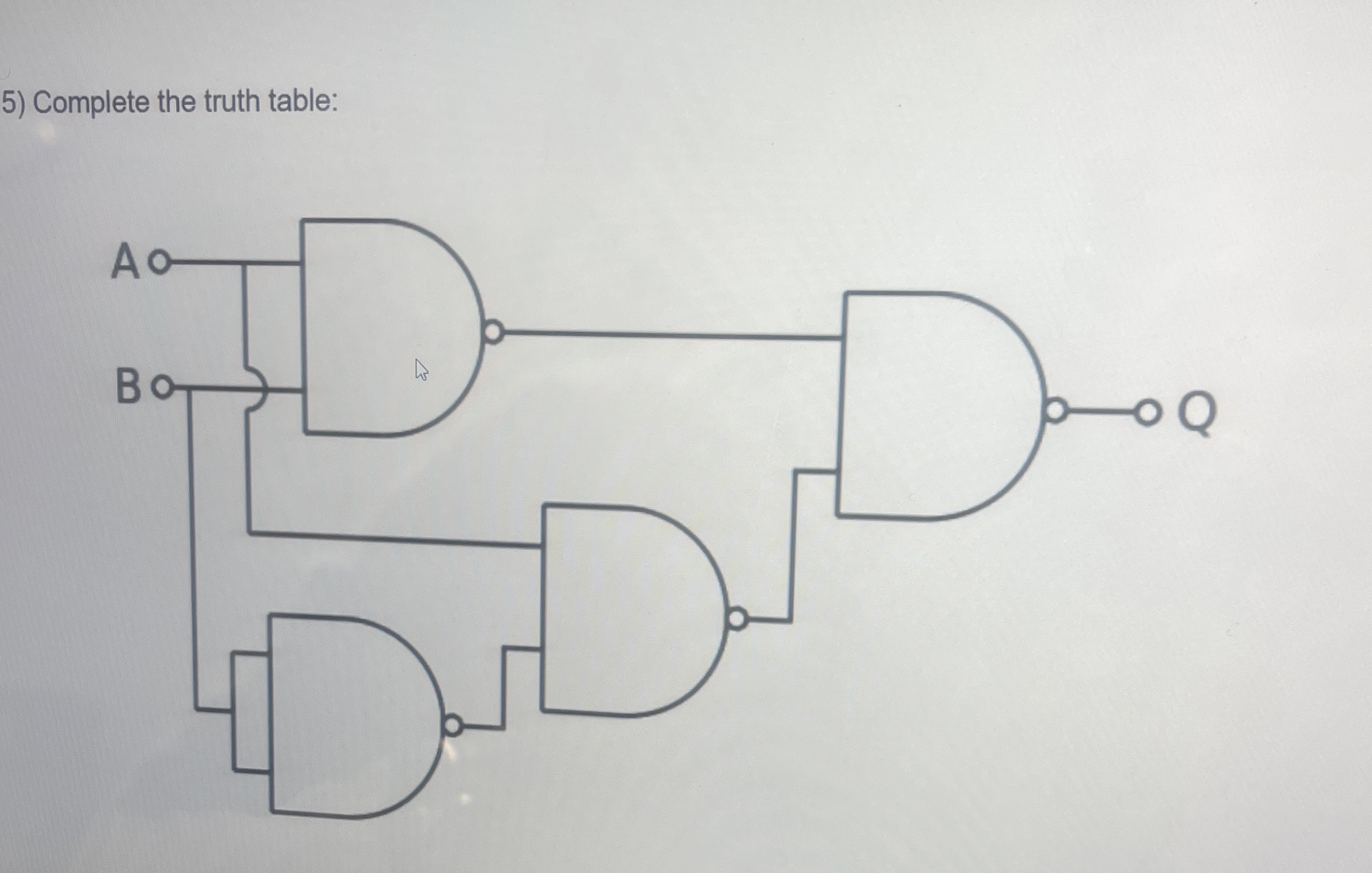 Complete the truth table: | Chegg.com