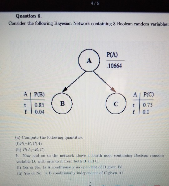 Solved Consider the following Bayesian Network containing 3 | Chegg.com