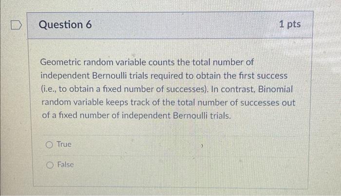 Solved Geometric random variable counts the total number of | Chegg.com