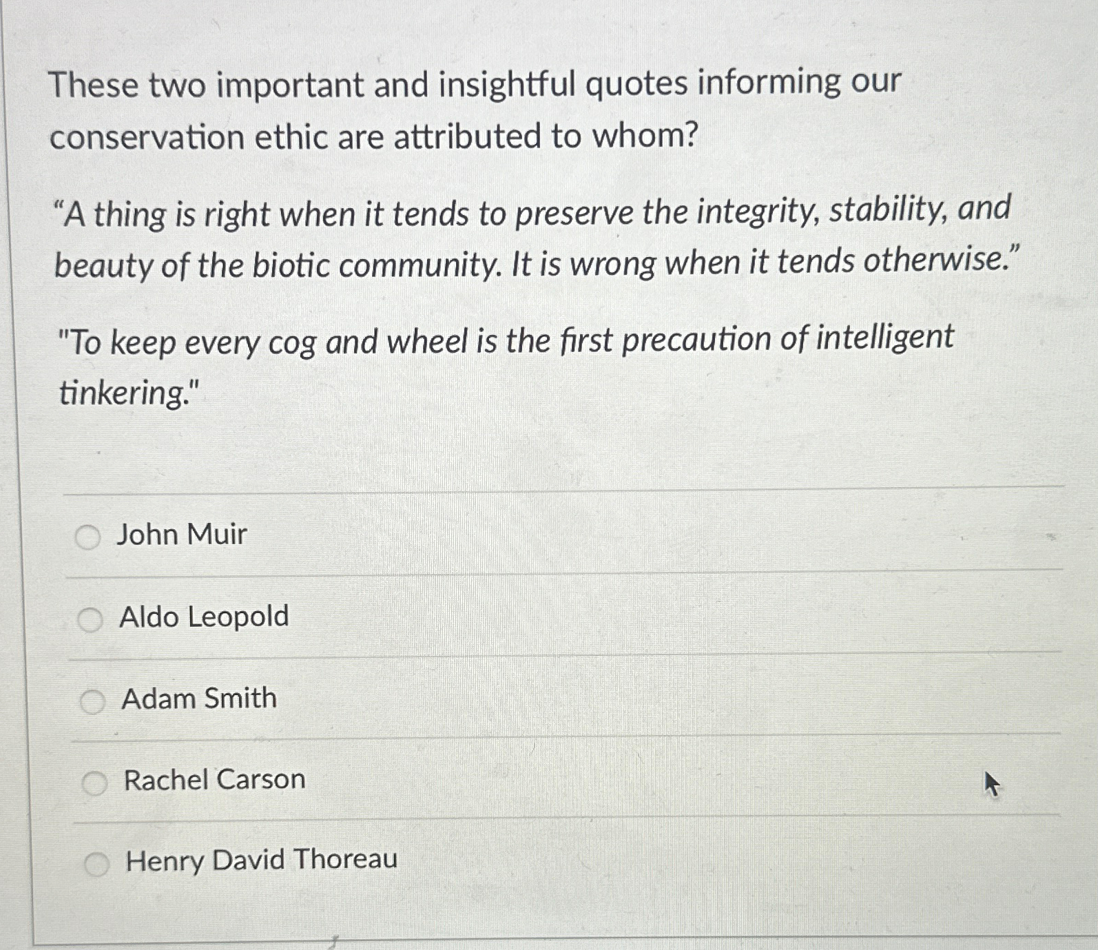 Solved These two important and insightful quotes informing | Chegg.com