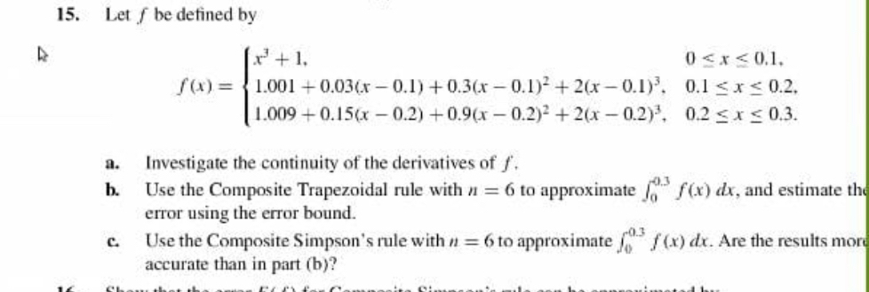Solved Let f ﻿be defined | Chegg.com
