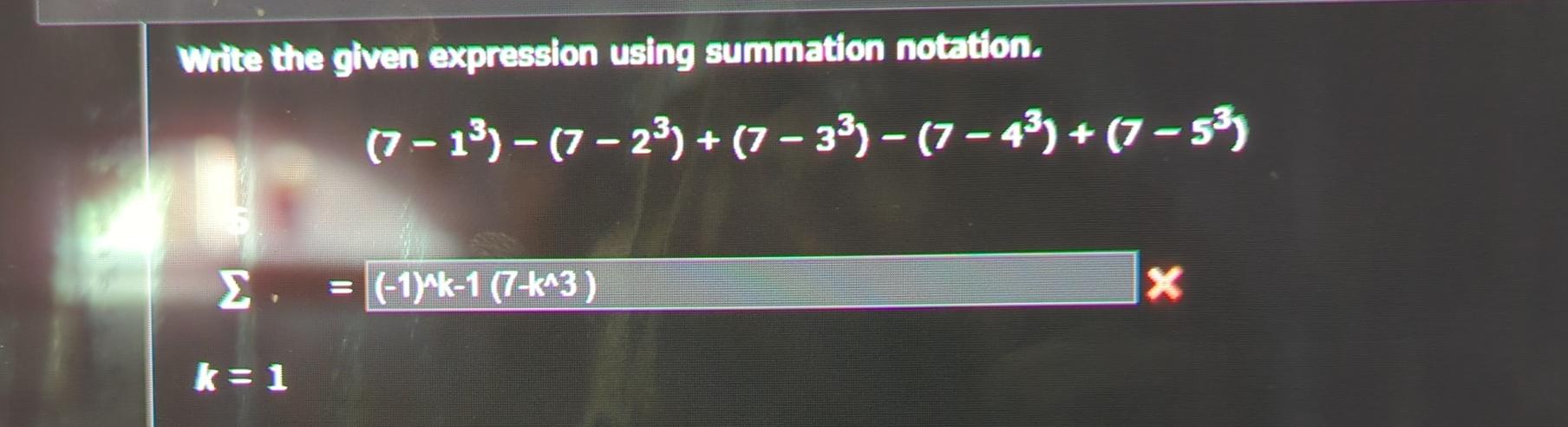 Solved Write The Given Expression Using Summation 2728