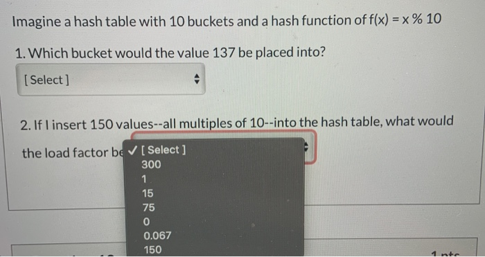Solved Imagine a hash table with 10 buckets and a hash | Chegg.com